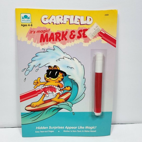 Golden Books | Toys | Vintage Garfield Its Magic Mark See Hidden ...